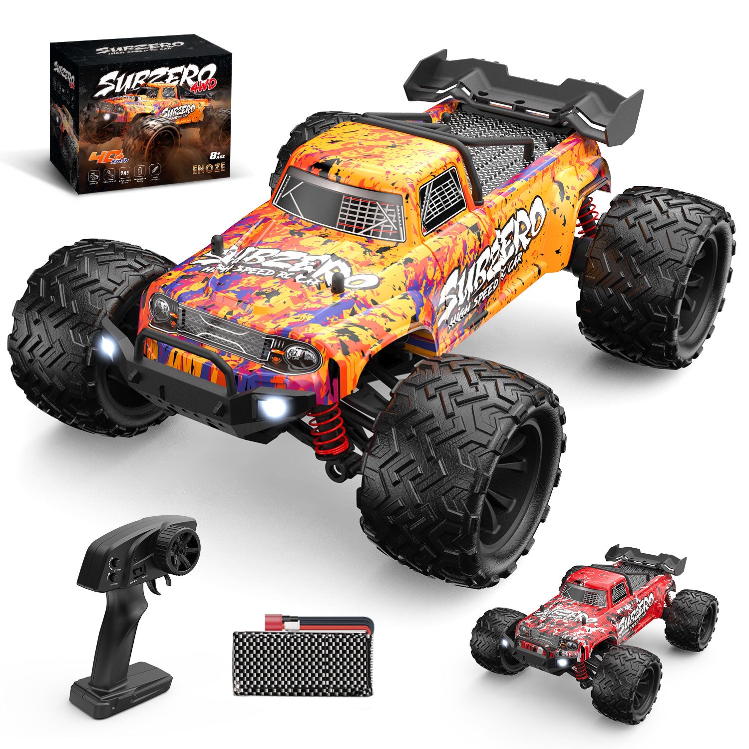 1: 16 Full Scale Off Road Climbing High Speed RC Car, 4WD Waterproof R ...