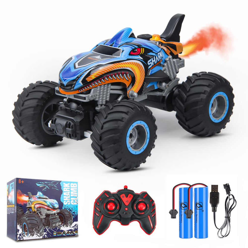 1:16 All Terrain Monster Truck, 2.4GHz Electric Stunt RC Car with Musi ...